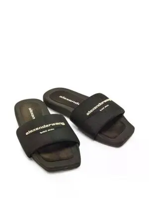 Alexander Wang Logo-embossed Slides