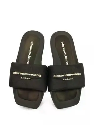 Alexander Wang Logo-embossed Slides