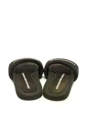 Alexander Wang Logo-embossed Slides