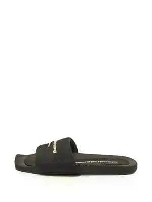 Alexander Wang Logo Embossed Slides