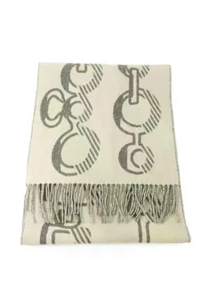 Hermès Casaque Do Re Boucles Scarf - Neutrals