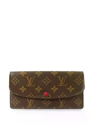 LOUIS VUITTON Monogram Sarah Long Wallet - Brown