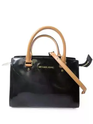 Michael Kors Leather Shoulder Bag - Black