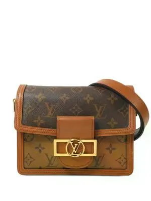 LOUIS VUITTON Mini Dauphine Monogram Reverse Shoulder Bag