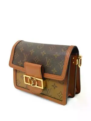 LOUIS VUITTON Mini Dauphine Monogram Reverse Shoulder Bag