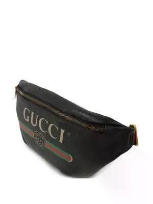 Gucci Gg Logo Print Belt Bag
