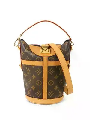 LOUIS VUITTON Monogram Duffle Bucket Bag - Brown