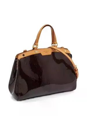 LOUIS VUITTON Monogram Vernis Brea Mm Amarante Tote Bag
