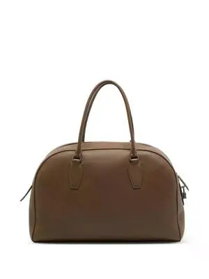 THE ROW Grained Leather Tote Bag - Brown