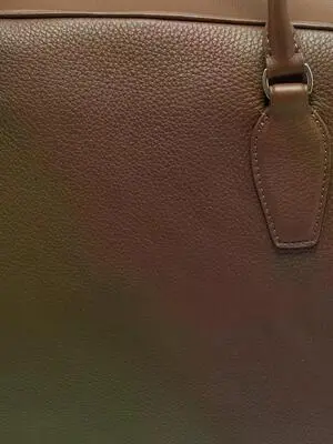 THE ROW Grained Leather Tote Bag - Brown
