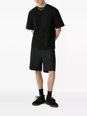 Casablanca Applique Monogram Oversized Short-sleeve T-shirt - Black