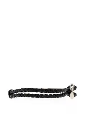 FERRAGAMO Gancini Braided-calf Leather Bracelets