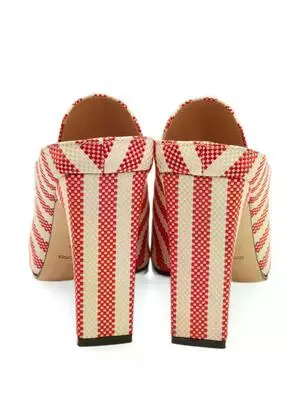 SERGIO ROSSI Portofino Striped Sandals