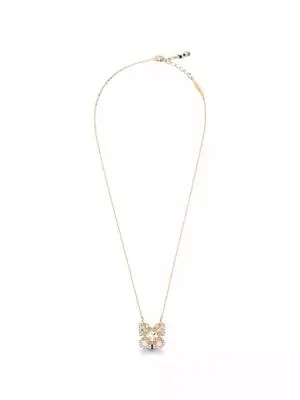 FERRAGAMO Crystal-embellished Gancini Necklace - Gold