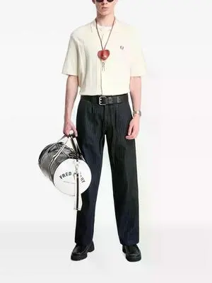 Fred Perry Tonal Vertical-stripe Shirt - Neutrals