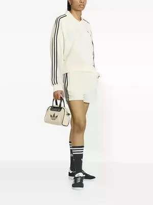 Adidas V-neck Terry Polo Shirt With Three-stripe Detail