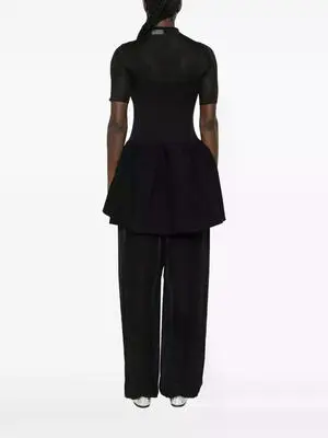 CFCL Pottery Lucent Ribbed Peplum Top
