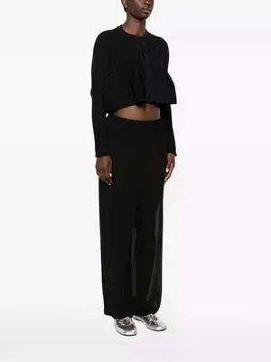 CFCL Pottery Bust Flare Ribbed Peplum Cardigan