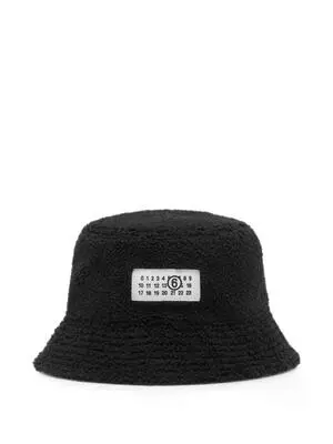 MAISON MARGIELA Reversible Teddy Nylon Bucket Hat - Black
