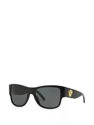 Versace Medusa Plaque Rectangle-frame Sunglasses