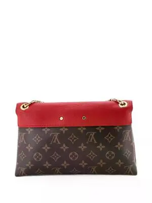 LOUIS VUITTON Pallas Chain Monogram Canvas And Calfskin Shoulder Bag - Brown