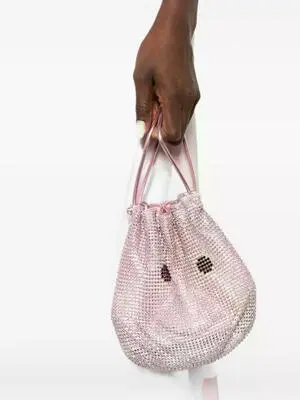 ANYA HINDMARCH Crystal-embellished Drawstring Clutch Bag