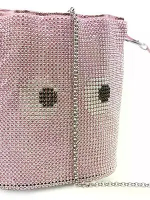 ANYA HINDMARCH Crystal-embellished Drawstring Clutch Bag