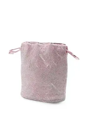ANYA HINDMARCH Crystal-embellished Drawstring Clutch Bag