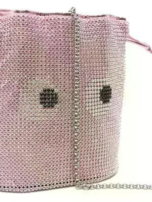 ANYA HINDMARCH Crystal-embellished Drawstring Clutch Bag