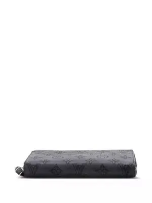LOUIS VUITTON Zippy Wallet Mahina Leather Small Wallets - Black