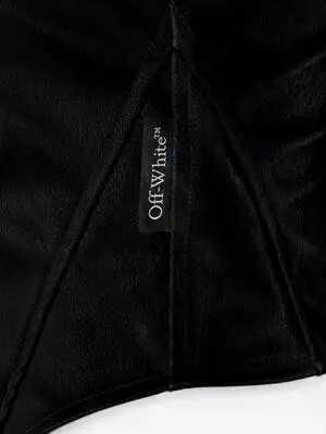 Off-White Zip-up Corset Top
