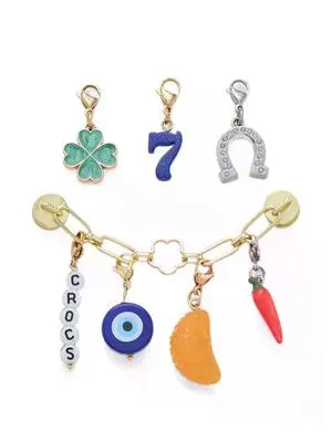 CROCS Charm-embellished Chain Shoe Accessories - Gold