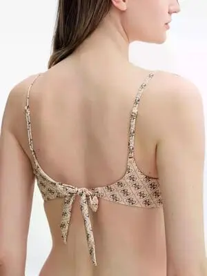 Guess Logo-print Bikini Top