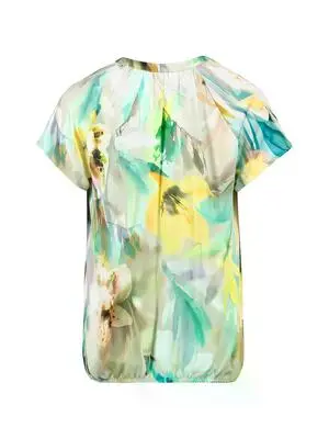 BETTY BARCLAY Floral-print Elasticated-hem Top