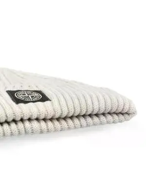 Stone Island Logo-patch Beanie Hat