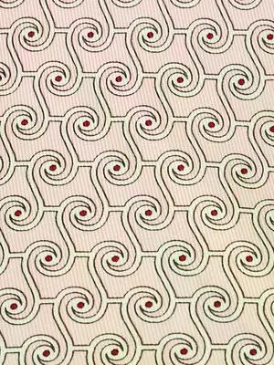 Hermès Silk Geometric Spiral Print Neck Tie