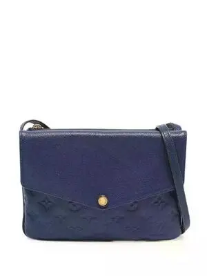 LOUIS VUITTON 2015 Twinset Monogram Cross Body Bag - Blue
