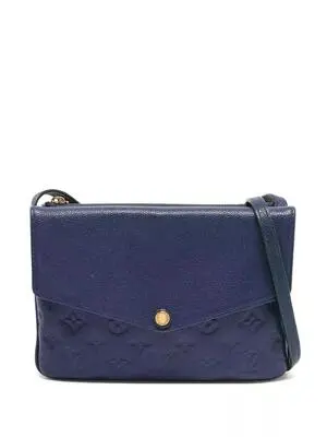 LOUIS VUITTON 2015 Twinset Monogram Cross Body Bag - Blue