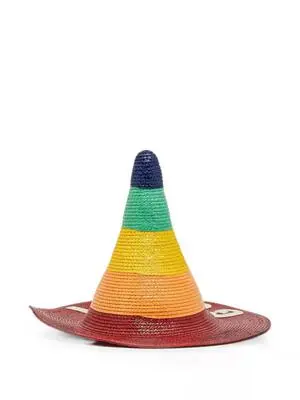 Gucci Logo Straw Hat - Red
