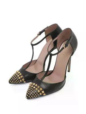 Gucci Coline Stud-embellished Leather Heeled Pumps