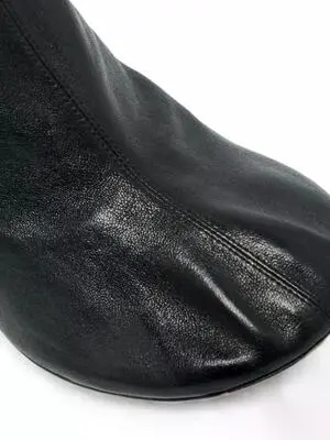 Bottega Veneta Leather Heeled Mules - Black