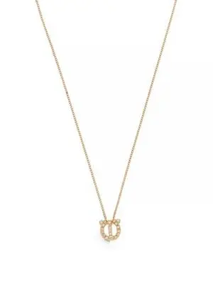 FERRAGAMO Gancini Crystal-embellished Necklace