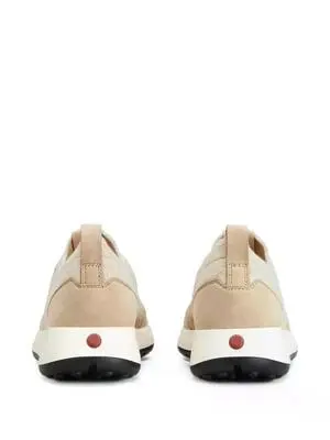 TOD'S Red Dot Socks Sneakers In Knit And Suede
