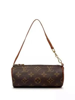 LOUIS VUITTON 1990-2010 Monogram Papillon Pochette Handbag - Brown
