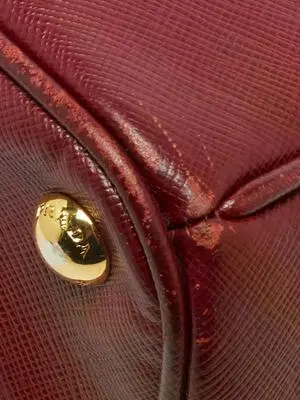 Prada Saffiano Lux Double Zip Tote Bag