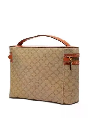 Celine 1996 Macadam Coated Canvas Vanity Bag