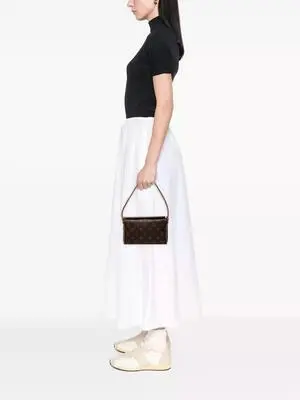 LOUIS VUITTON 2003 Monogram Recital Shoulder Bag - Brown