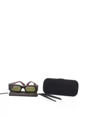 Gucci Tortoiseshell-effect Oval Frame Sunglasses - Brown