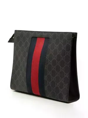 Gucci Gg Supreme Web Clutch Bag