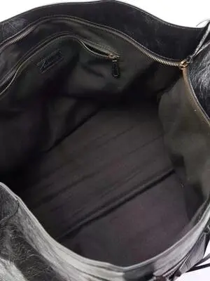 Balenciaga Lambskin Leather Travel Bag - Black